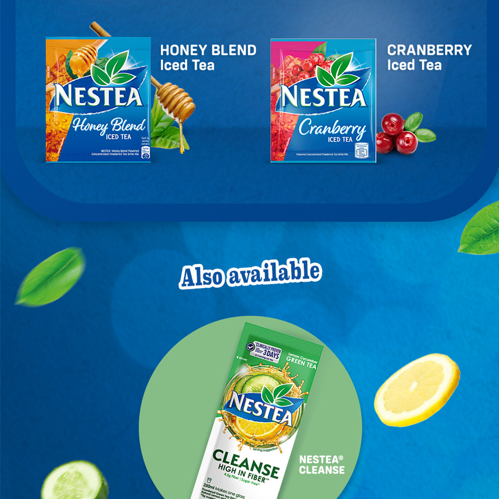 Nestlé Nestea Lemon Flavored Powdered Tea Drink Mix 19g - Pack of 24 ...