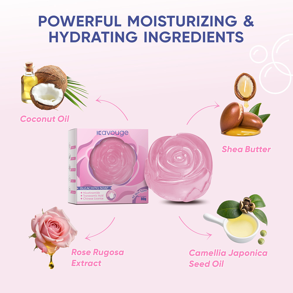 Kavouge Bleaching Soap Whitening Booster Niacinamide Face & Body Care ...
