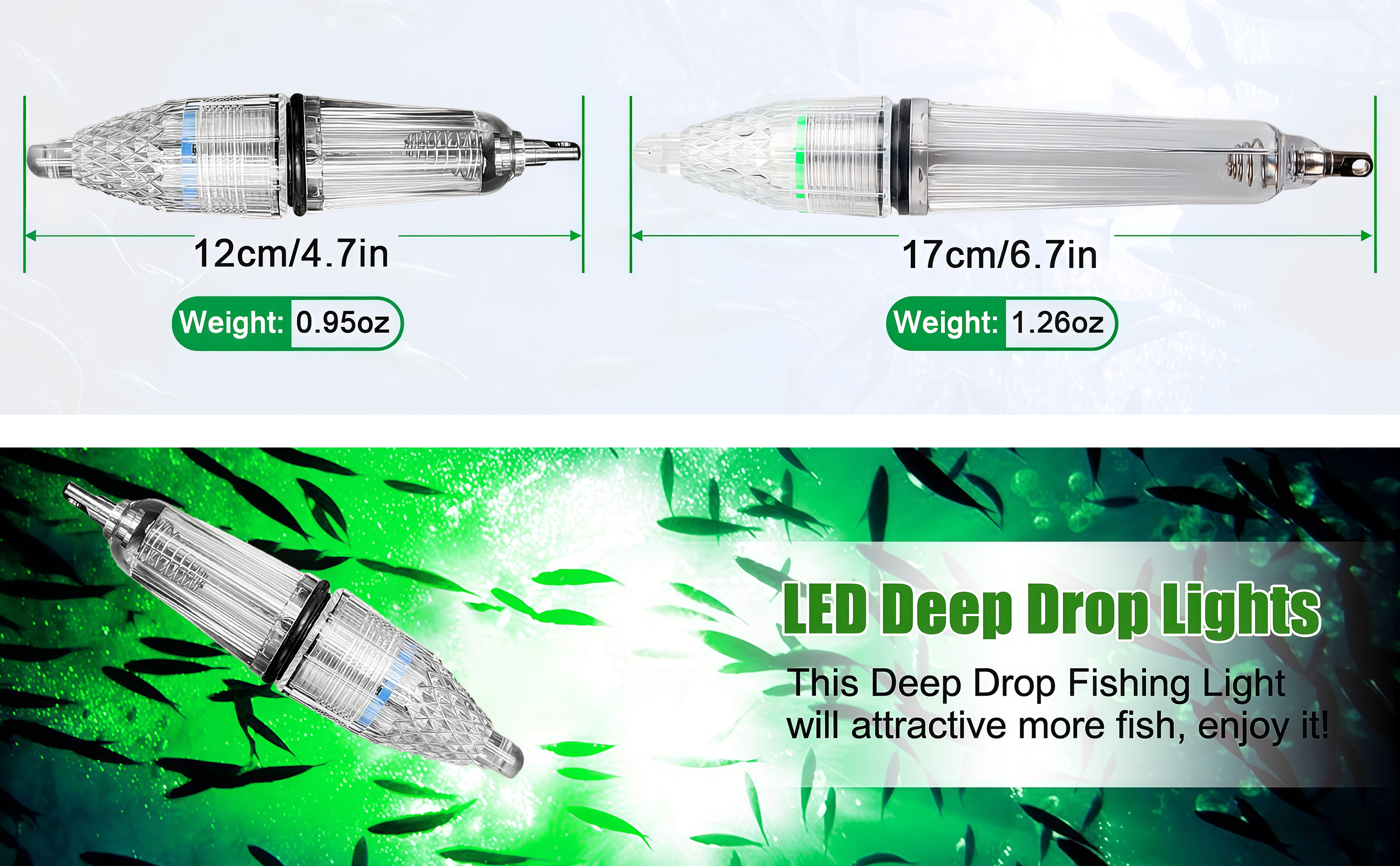 Fishing Lure Light LED Flash Light Flasher Blinker Signal Light ...