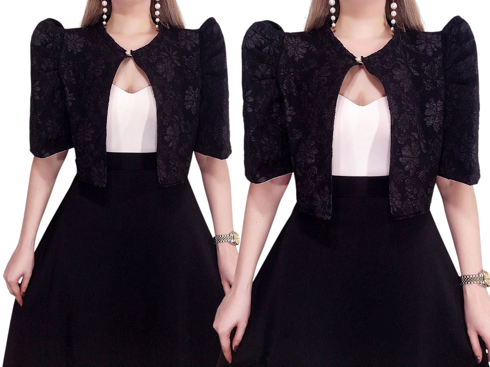 NEFRITY JOSEPHINE Modern Classy Elegant Filipiniana Bolero Puff Style ...