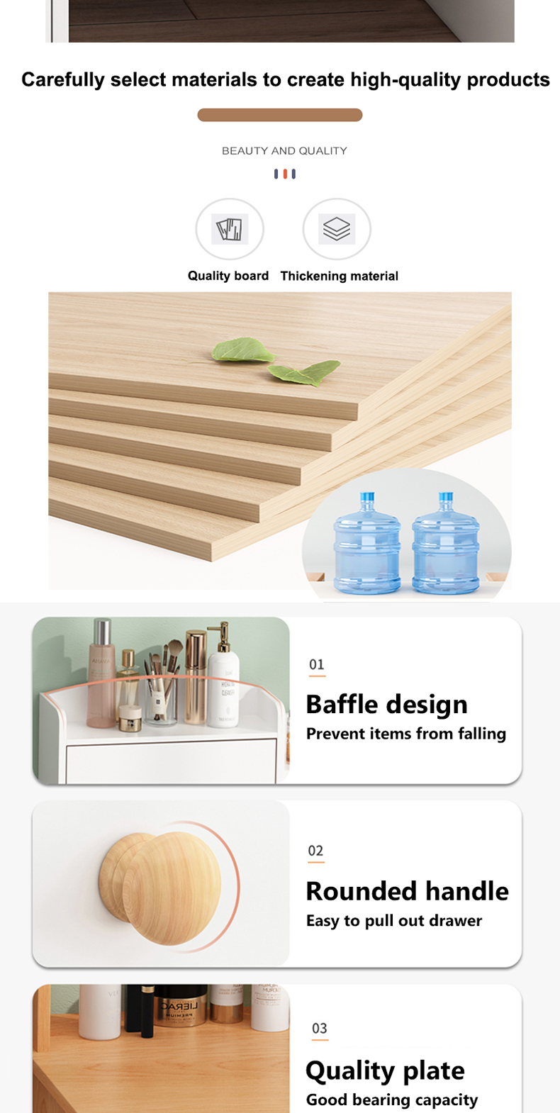 ALVIN Dressing Table Bedroom Minimalist Modern Ins Dressing Table ...