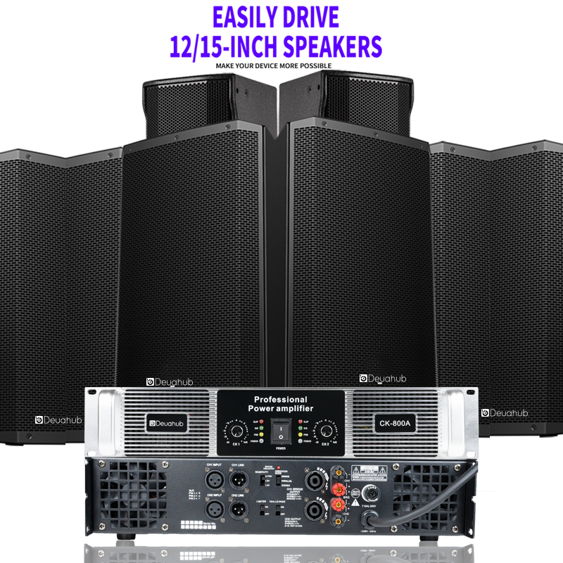 Deuahub Professional Power Amplifier (Pure Copper) CA600A 1800W watts ...