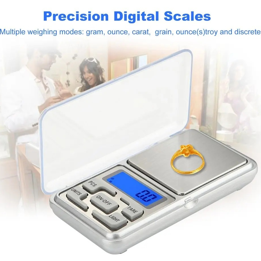 500g/0.01g Mini Digital Pocket Scale High Accuracy Precision Weighing ...