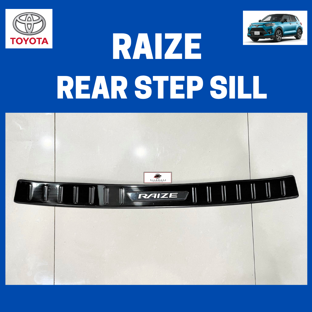 TOYOTA RAIZE 2022-2026 Rear DOOR STEP SILL Raize Accessories | Shopee ...