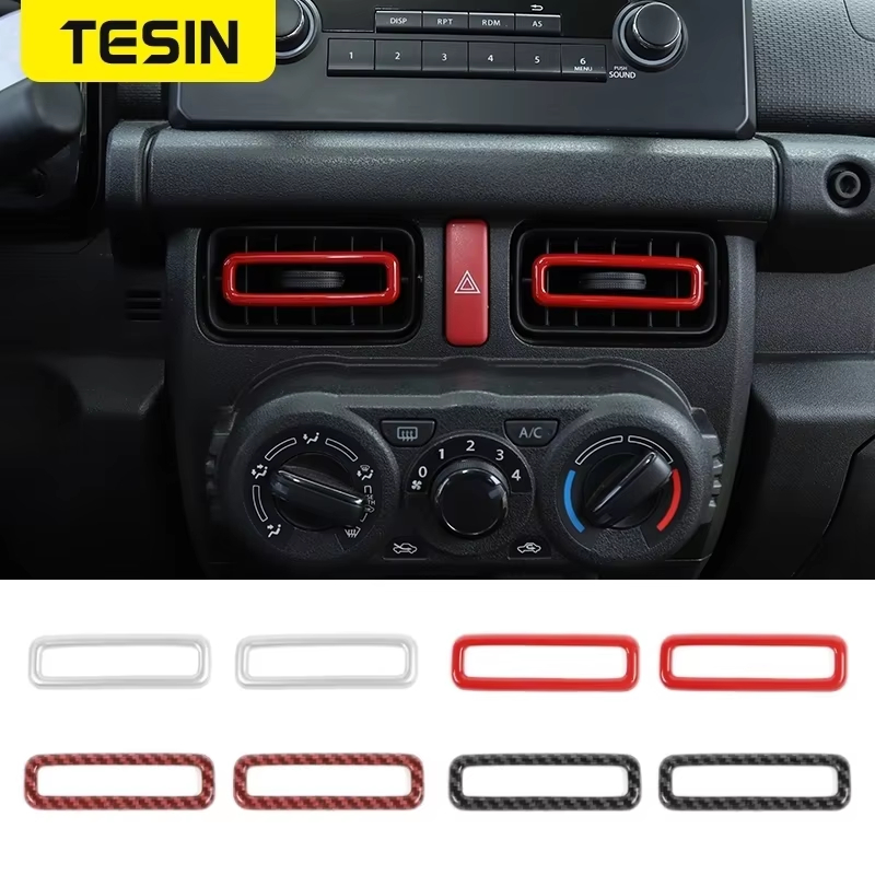 Car Center Console Air Conditioner Vent Outlet Trim Cover Sticker For ...