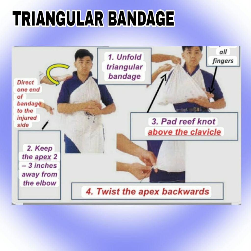 Triangular Bandage/ Head Bandage/ Chest Bandage (40"x40"x60")standard ...