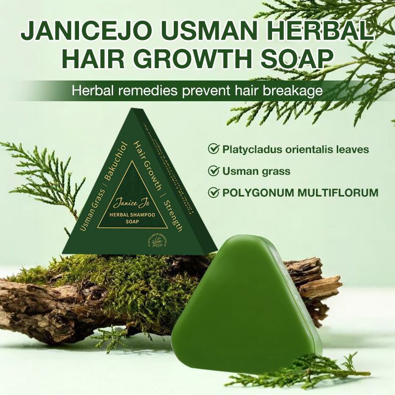 Janicejo Nature Triangle Usman Grass Hair Growth Soap 100g With Spray ...