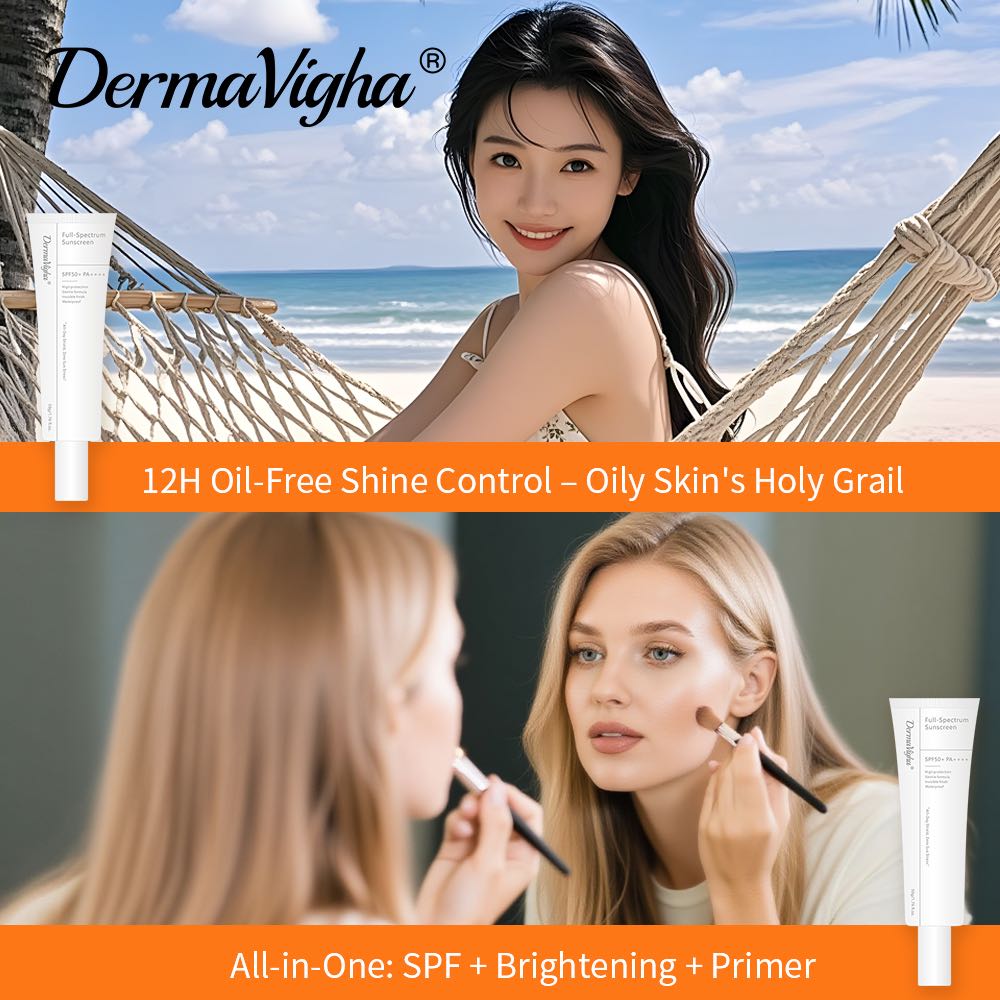 DermaVigha - Full-Spectrum Sunscreen - 2% Nano-Titanium Dioxide - 1% ...
