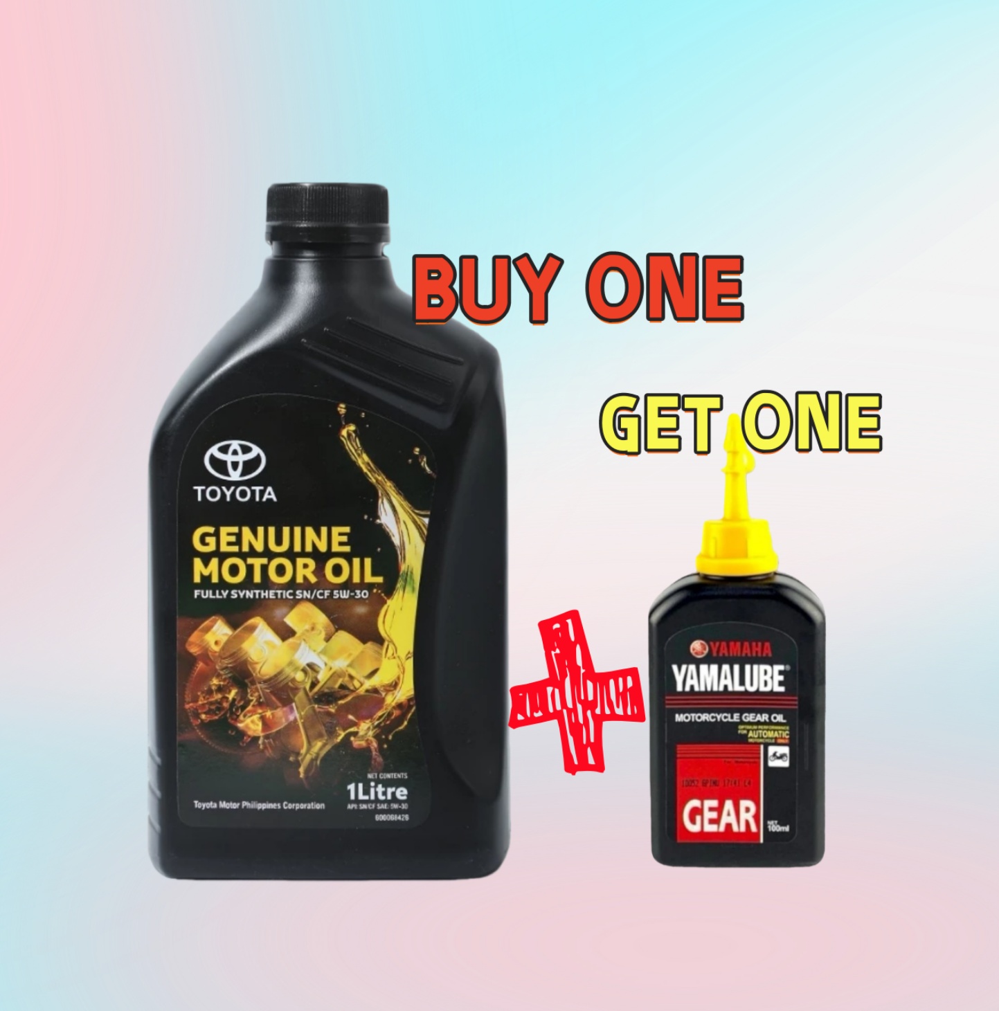 （Buy1Get1)Buy Toyota Genuine Motor Oil 1L SN/CF 5W-30 Diesel Engine Oil ...