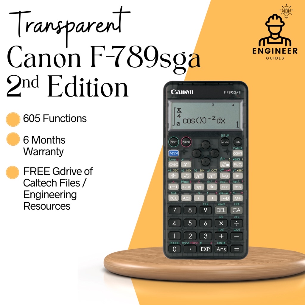 Canon F789SGA II Transparent Scientific Calculator (2nd edition ...