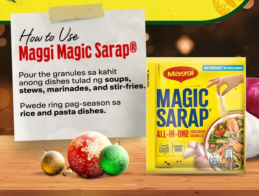 Maggi Magic Sarap All-in-One Seasoning Granules with Real Meat and ...