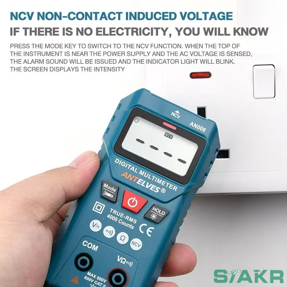 AN008 Intelligent Digital Display Multimeter Multi-Function Non-Range ...