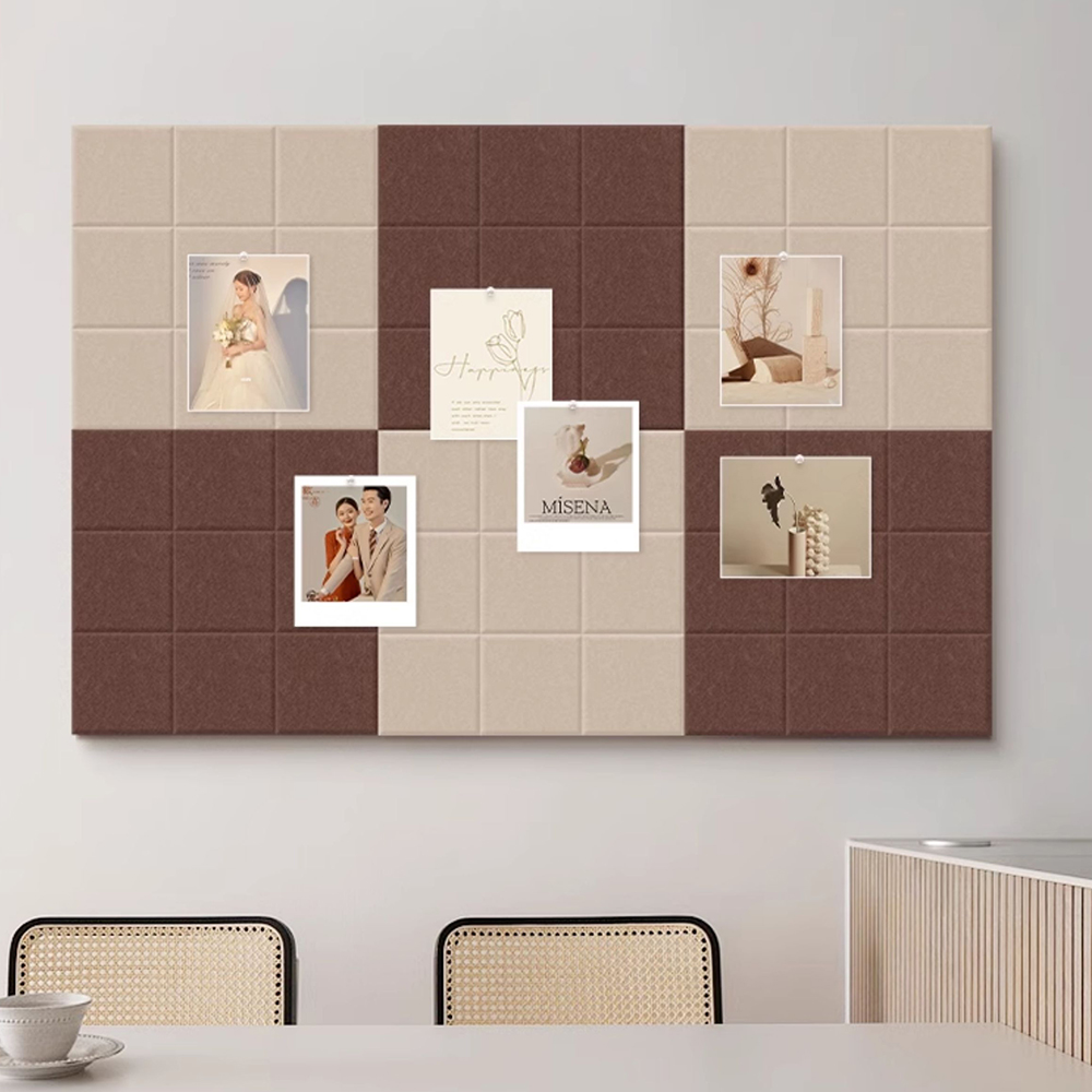 30x30cm felt wall sticker Background Photo Wall Household DIY gird ...