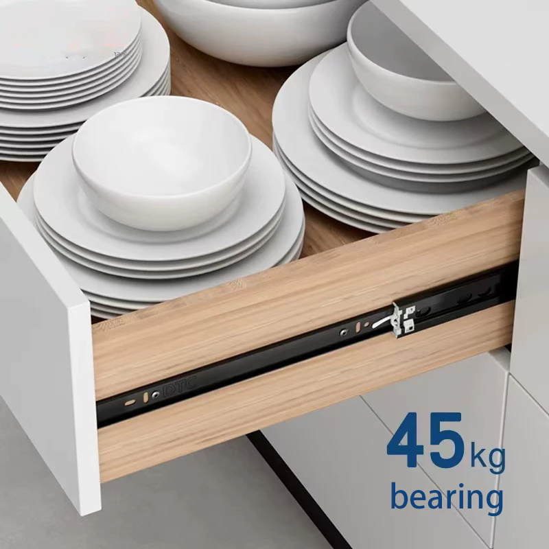 (PER PAIR) Soft Close /Ordinary Drawer Slide Hydraulic Drawer Guide 10 ...