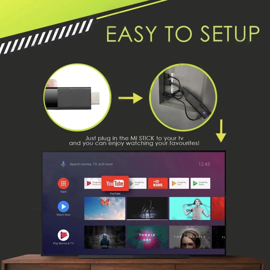 YAMY Android TV box TV Stick Smart Chromecast Android 14.0 with WiFi 2.4/5GB 8+128GB 4K/8K ...