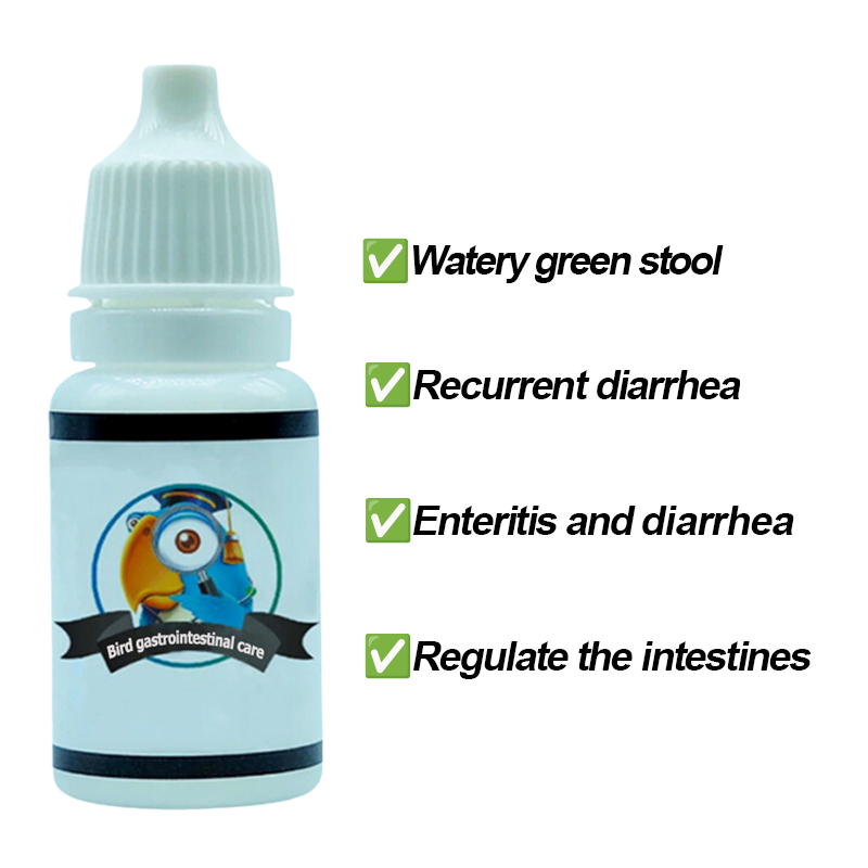 10ml Bird Antimicrobial Care Drops for Birds Lovebird Cockatiel Parrot ...
