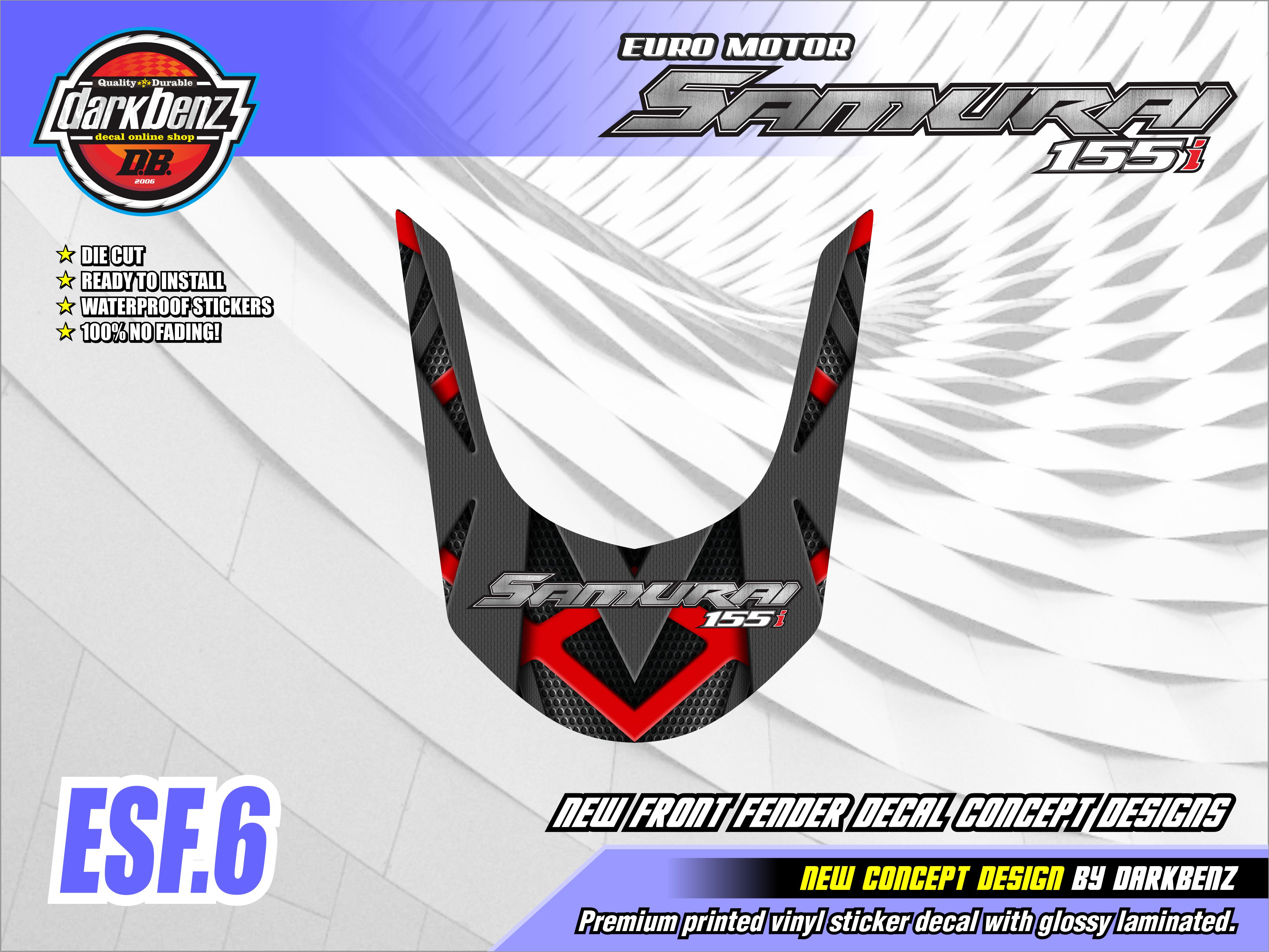 Euro Motor Samurai 155i New Front Fender Concept Quality Printed ...