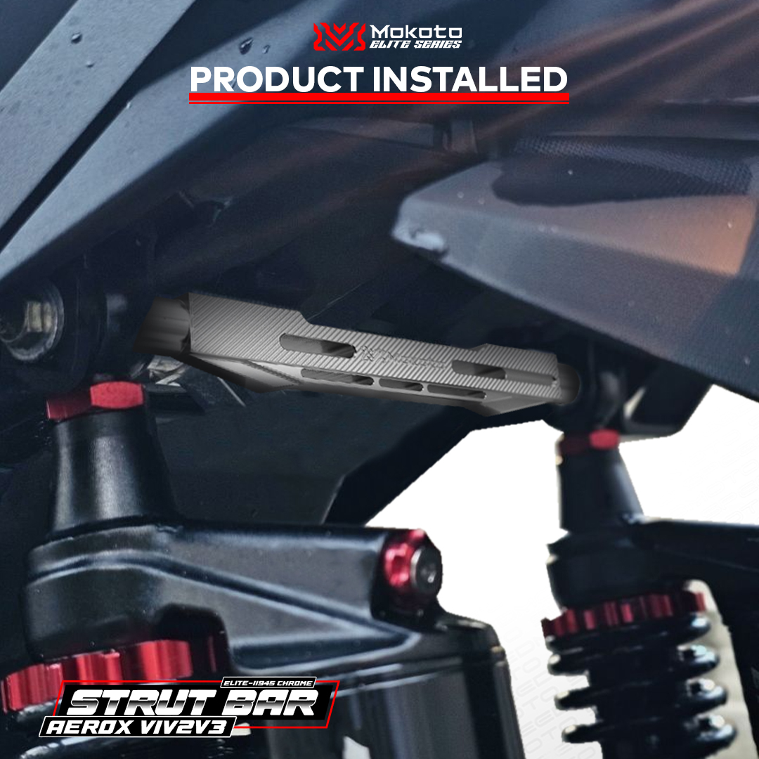 MOKOTO ELITE AEROX V1/V2/V3 STRUT BAR CHROME ELITE-11945 CNC ALLOY ...