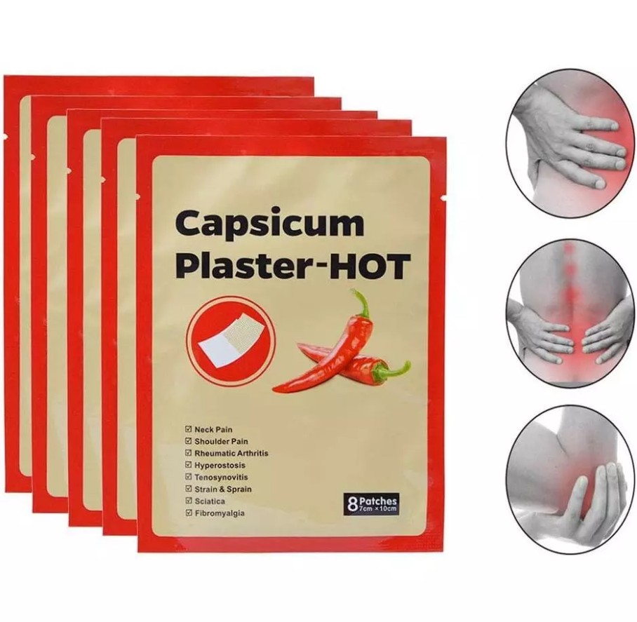 5 packs Original Chilli Patch Chinese Medical Capsicum Plaster for ...