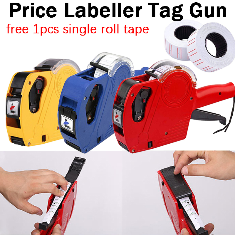 MX‑5500 8‑Digit Price Tag Gun Kit with 5,000 Sticker Labels & Ink ...