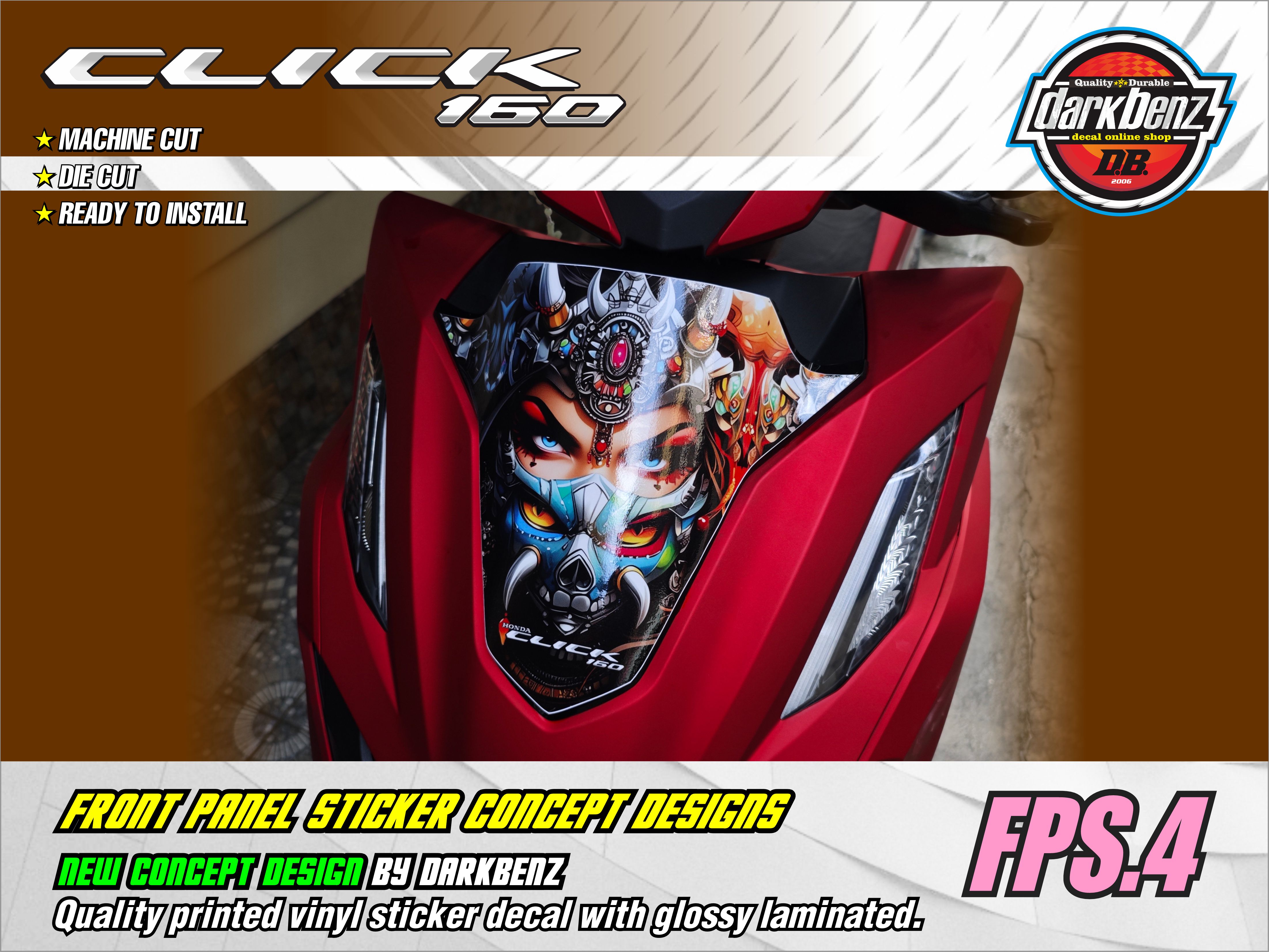 Honda Click 160 V1 New Concept Quality Printed Sticker Decal | custom ...
