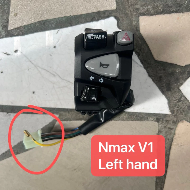 HONDA CLICK 150i/NMAX V1 HANDLE SWITCH WITH PASSING LIGHT LEFT SIDE FOR ...