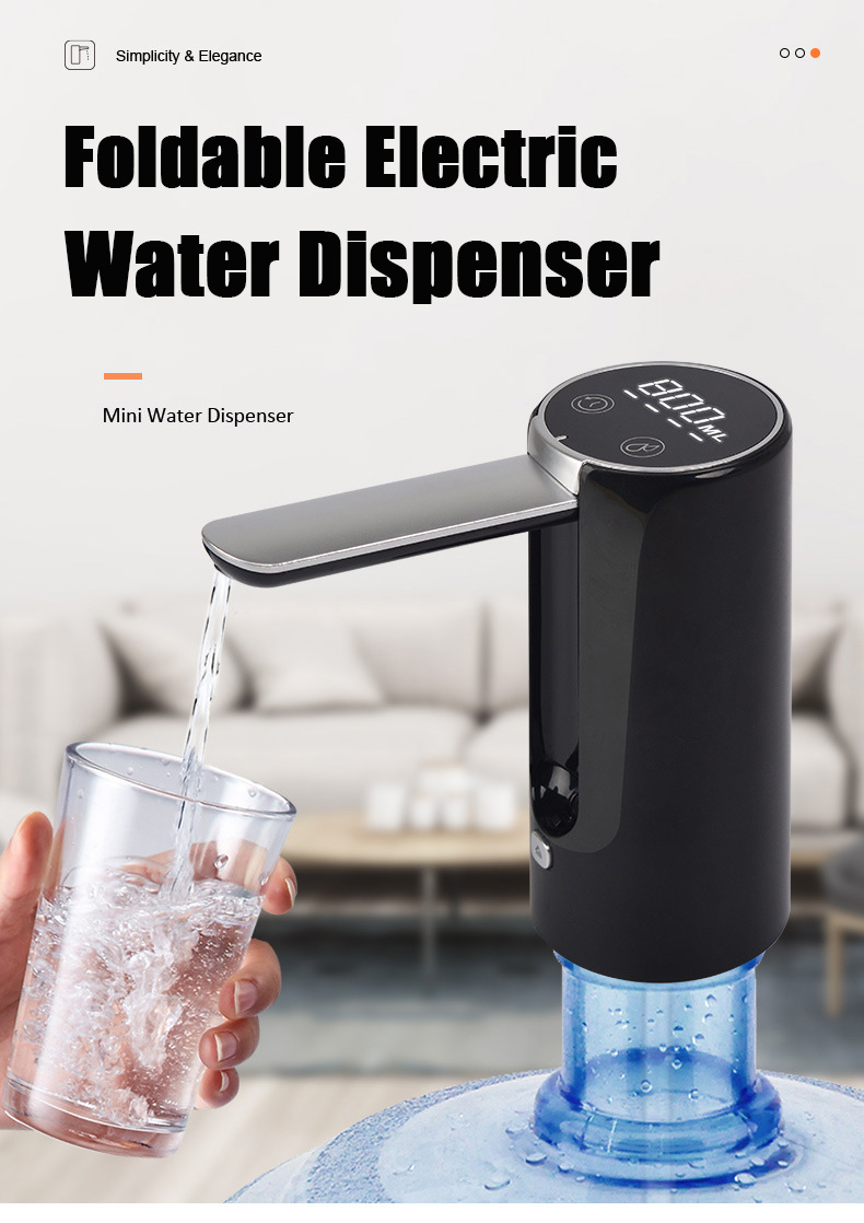 Portable automatic touch-screen water dispenser pump with dustproof ...