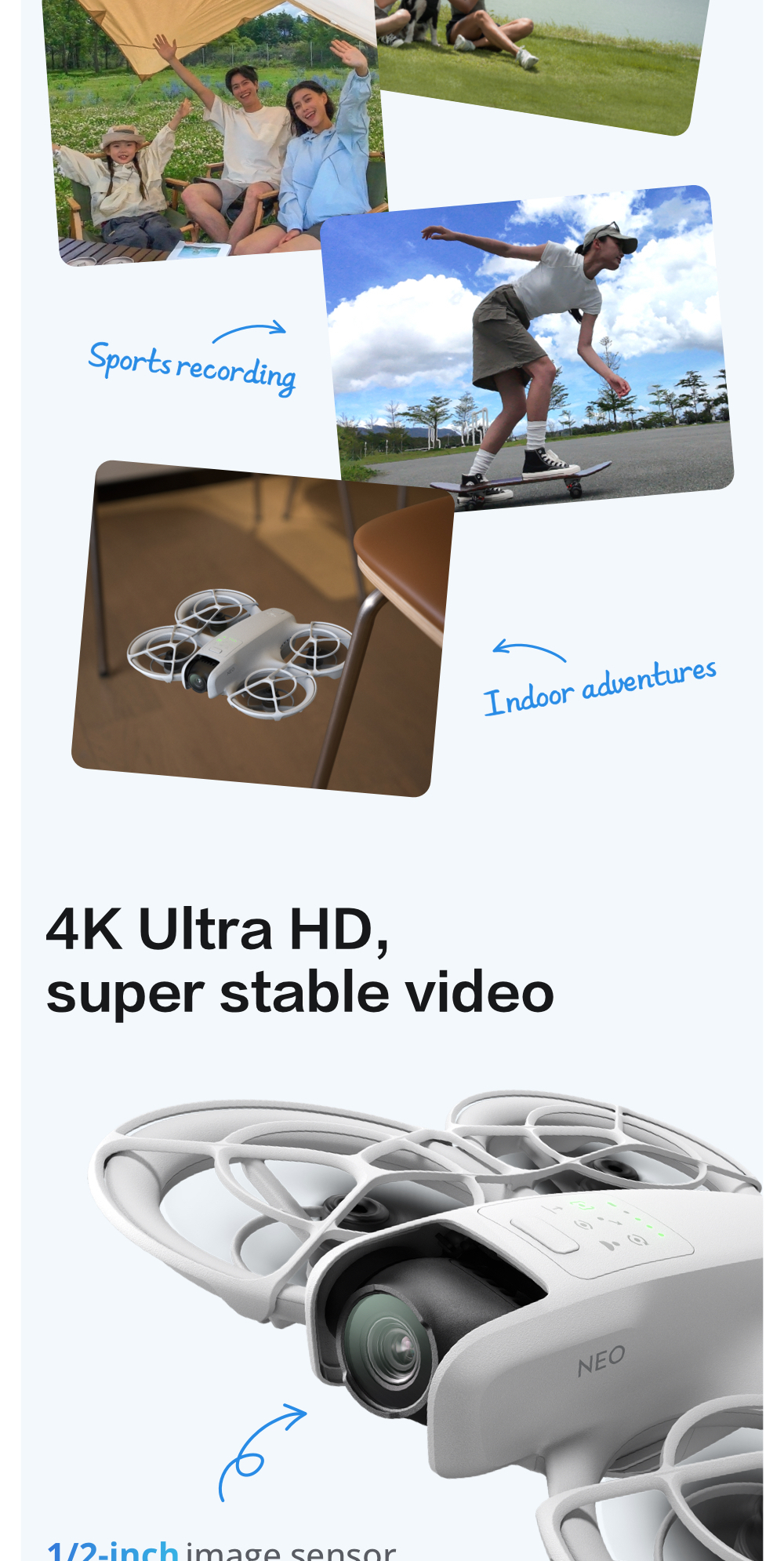 [FLASH SALE] DJI Neo - Camera Drone | 4K/30fps | 135g Ultra Light ...