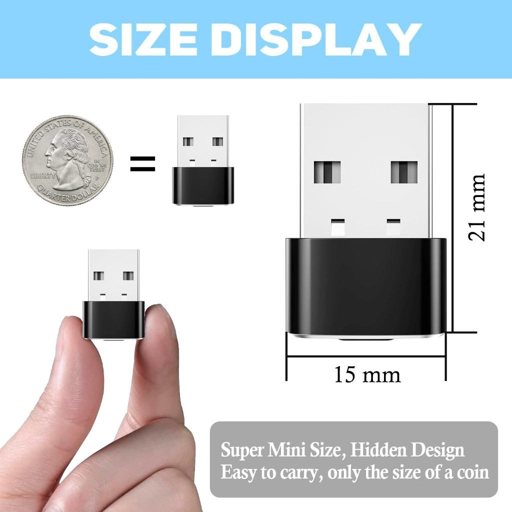 Mini Mouse Jiggler ON Off Button USB Mouse Movement Simulator for ...