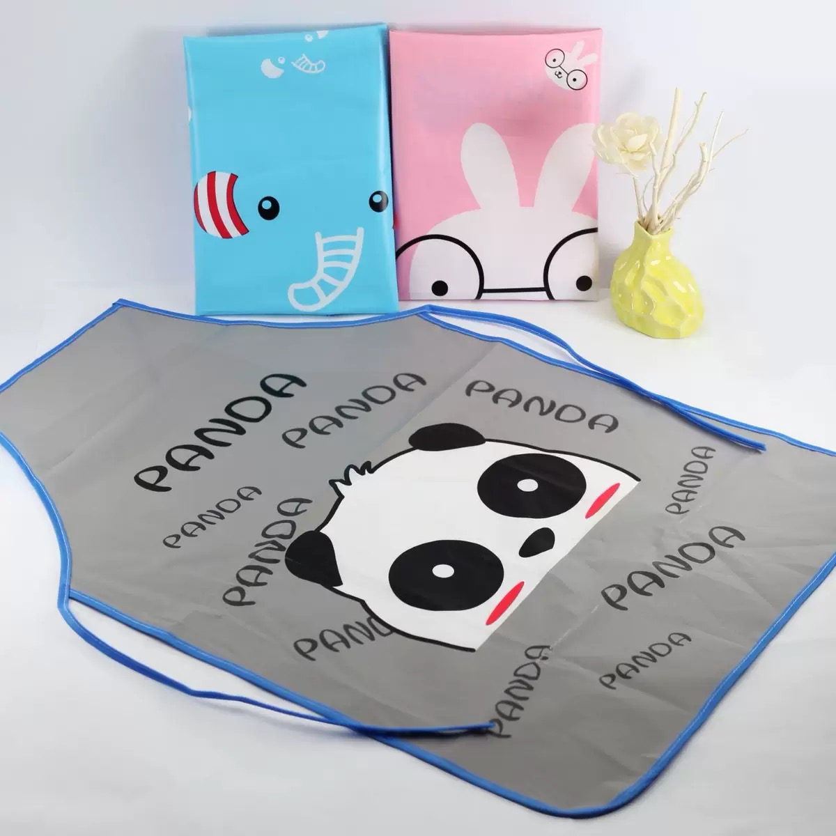 cartoon cute apron kitchen waterproof oil-proof and easy-to-clean apron ...