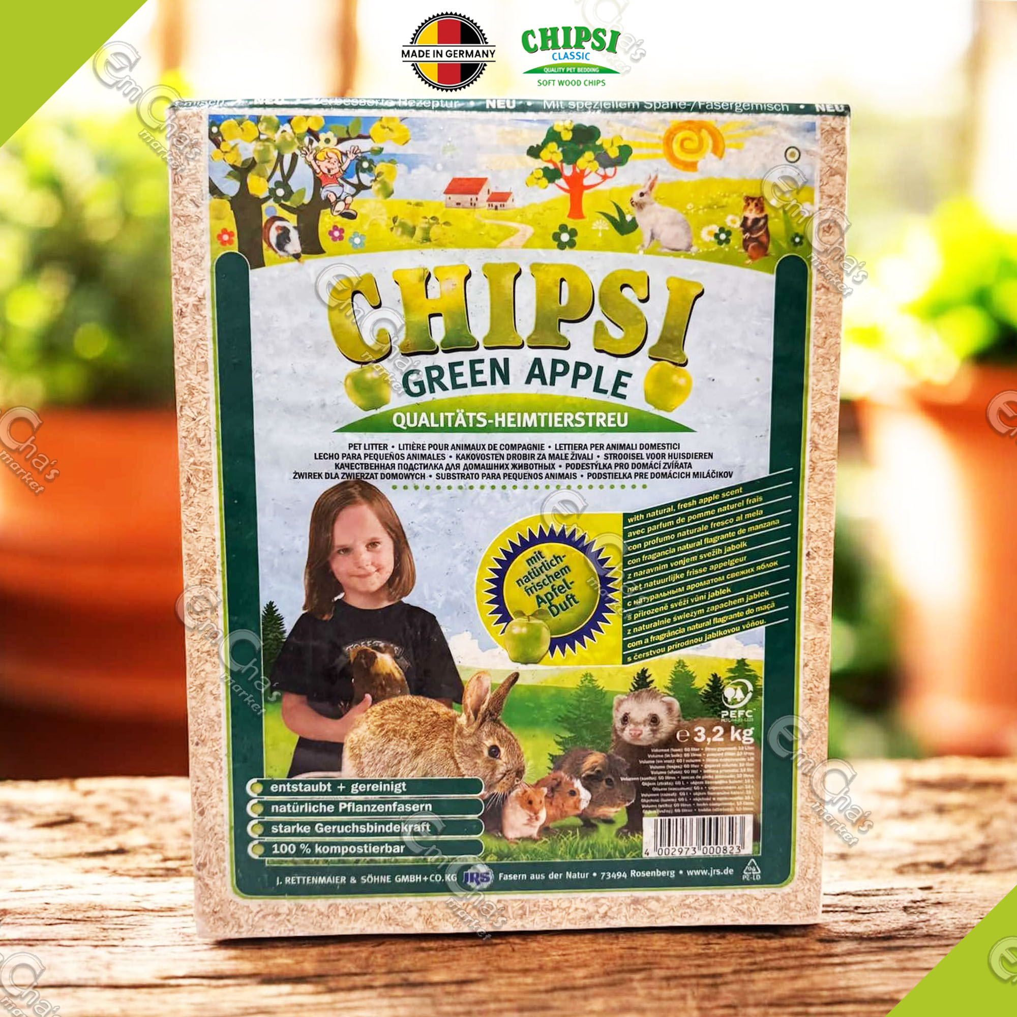 Jumbo 3.2kgs Chipsi Wood Shavings Compressed KUSOT for Hamsters Rabbits ...
