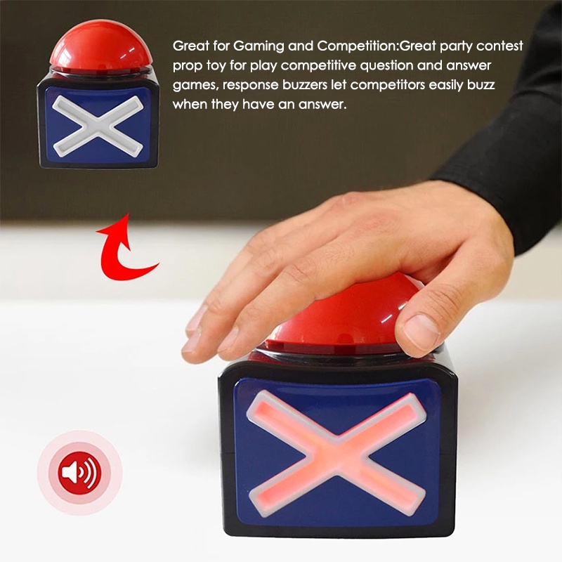 Game Answer Buzzer Alarm Game Button with Sound Light Quiz Got Talent ...