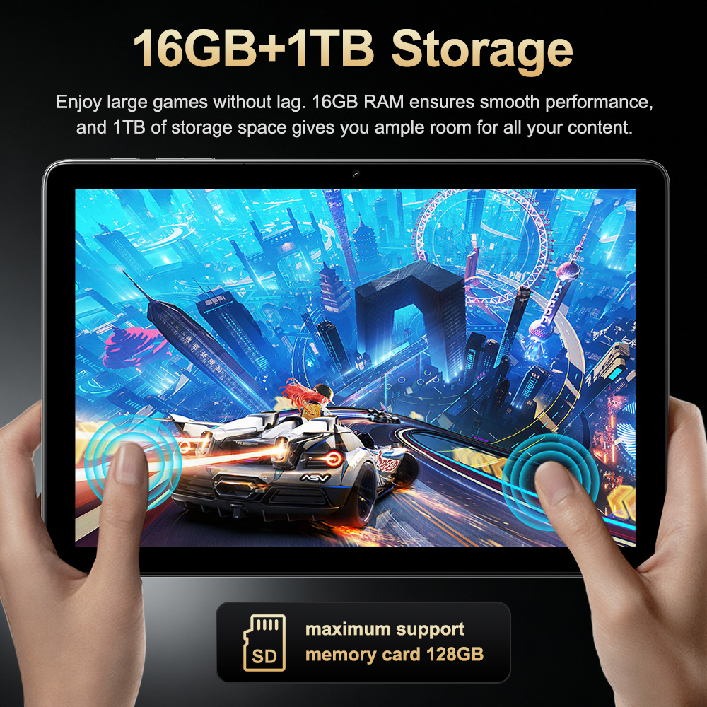 IIKOSMAX PAD X30 New Tablet 10.1inch HD 16GB+1TB 8000mAh Dual SIM WiFi6 ...