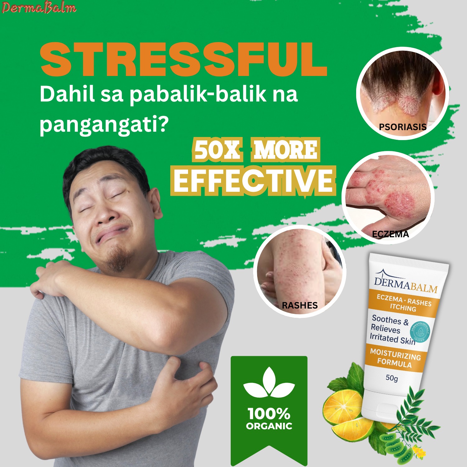 Derma Balm ECZEMA RASHES ITCHING Cream 50g | Soothes & Relieves ...
