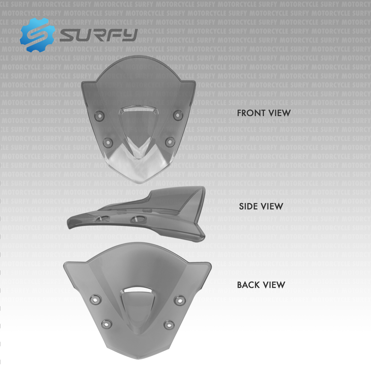 KNO Aerox V3 Windshield Visor Durable ABS Plastic Airflow Design ...