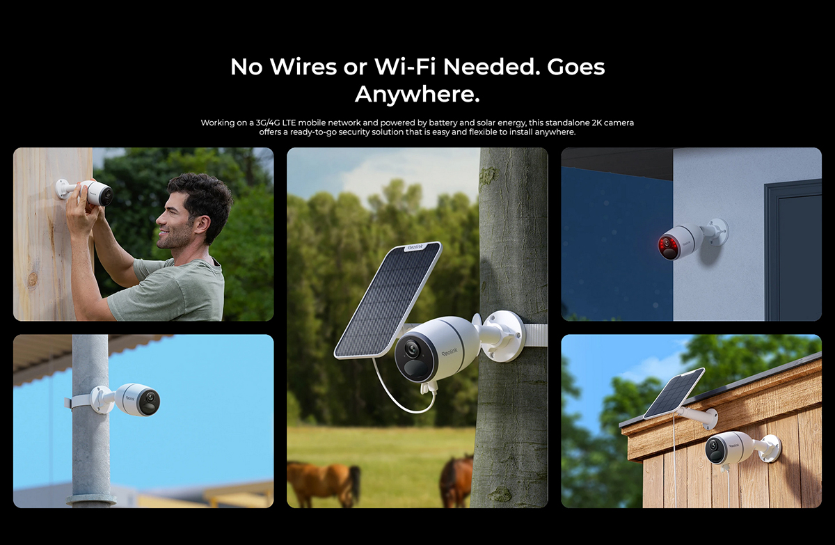 Reolink Go Plus Smart 4G Cellular 2K 4MP Outdoor Battery Security ...