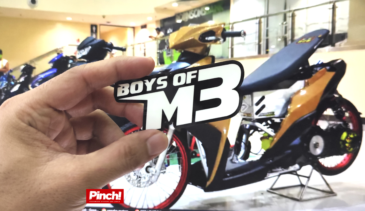 Pinch Motorcycle Sticker - Boys of M3 4pcs | Shopee Philippines