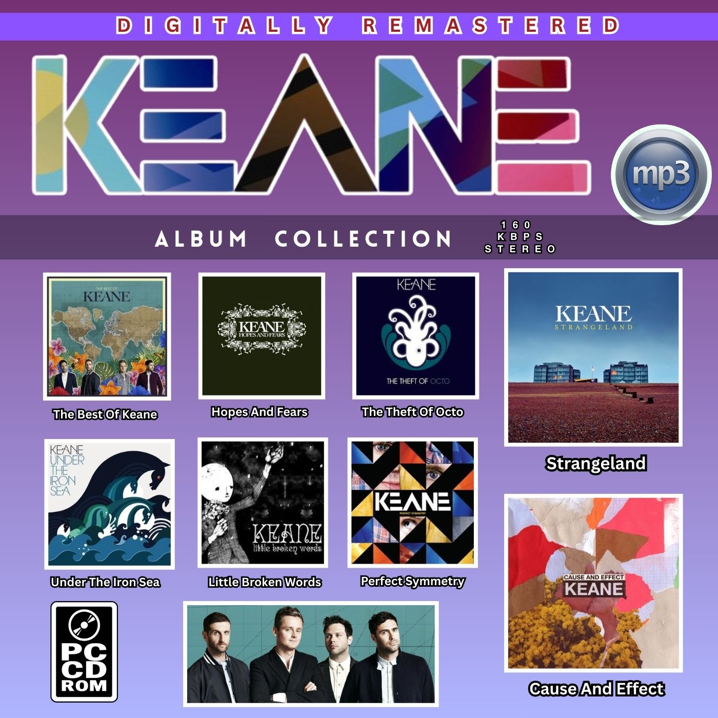 KEANE MP3 MUSIC CD FOR PC-CDROM-AND OTHER COMPATIBLE DISC PLAYERS ...