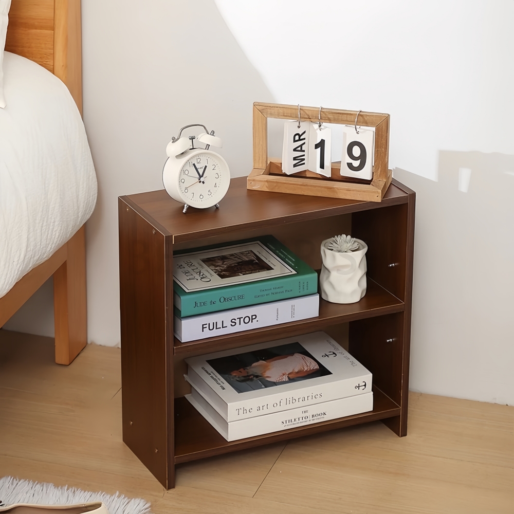 Space-Saving Adjustable Wooden Desktop Bookshelf Multi-layer Home ...