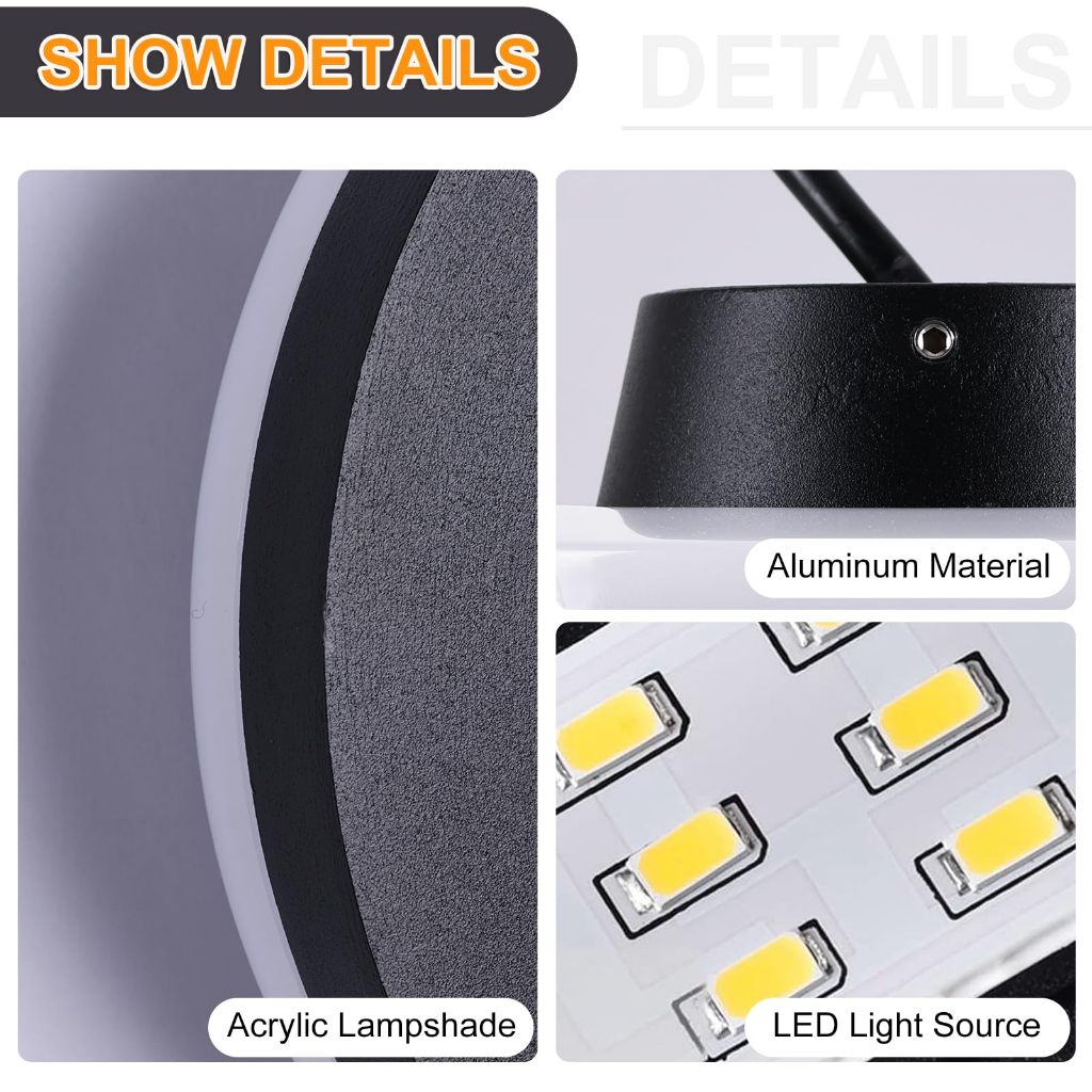 Luxy Modern Led Wall Lights Indoor/Outdoor Waterproof Upgraded Wall ...