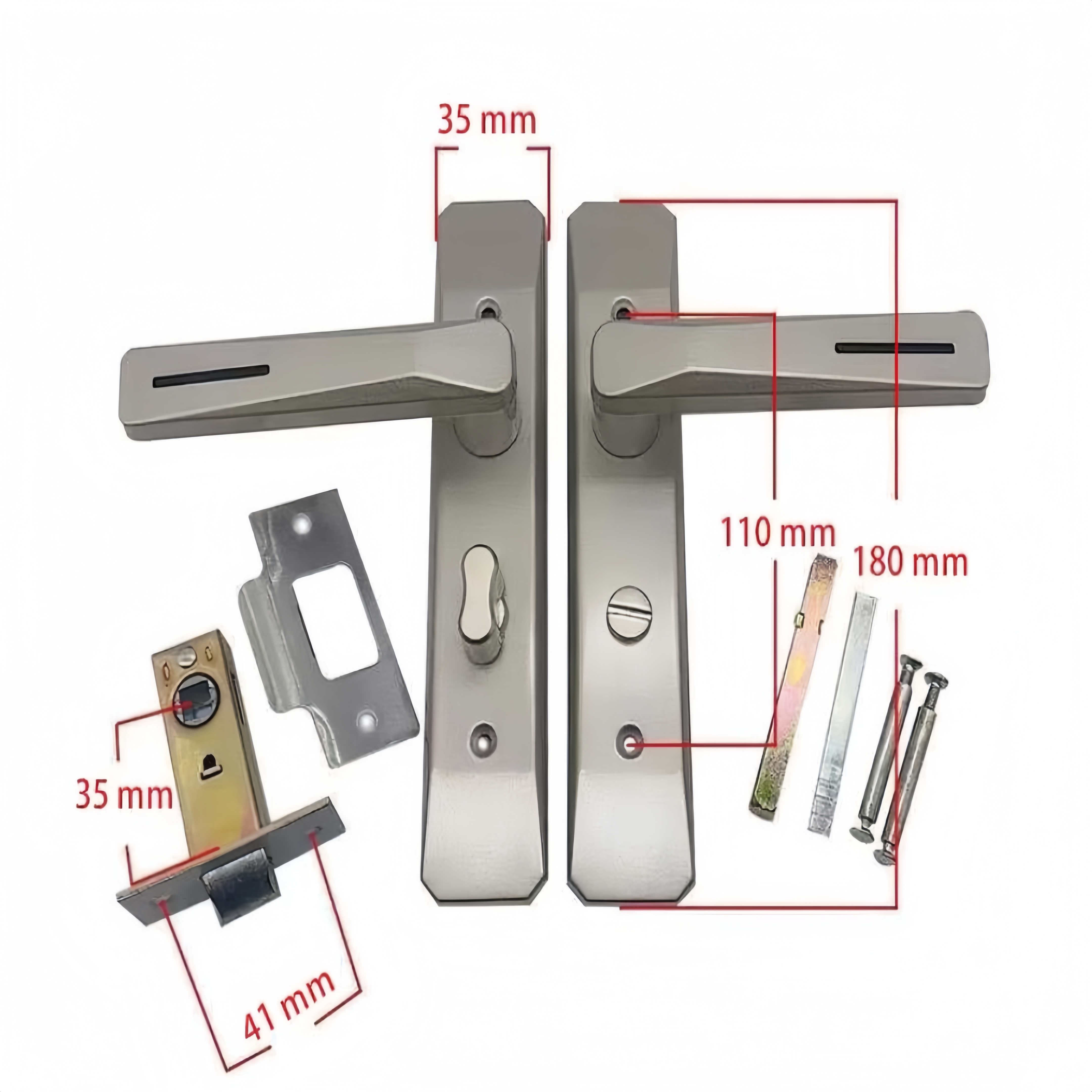 304 LOCKSET BLACK/WHITE Toilet kitchen glass door lock bathroom toilet ...