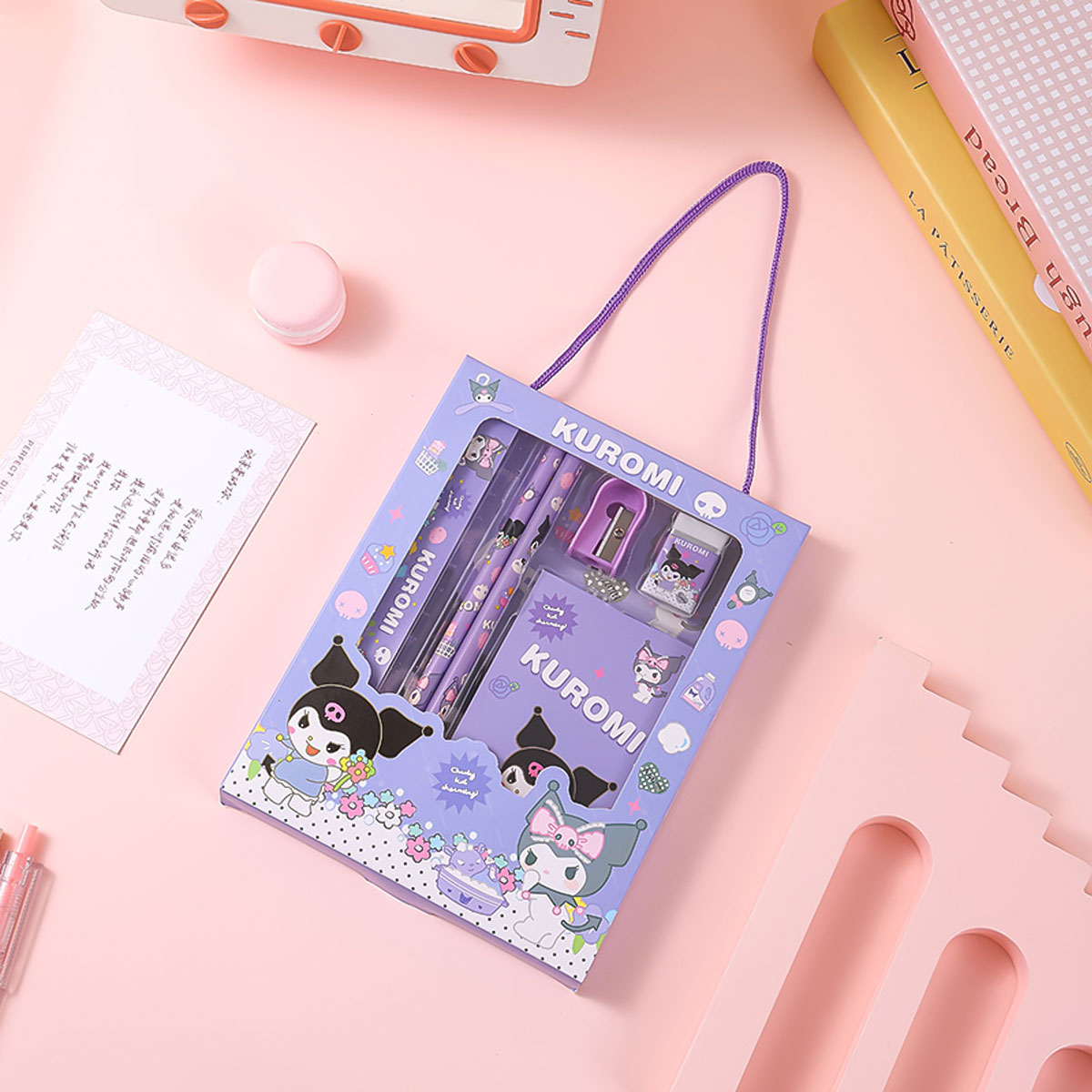 6pcs Stationery Set Kuromi Melody Cinnamoroll Pencil Pencil Ruler For ...