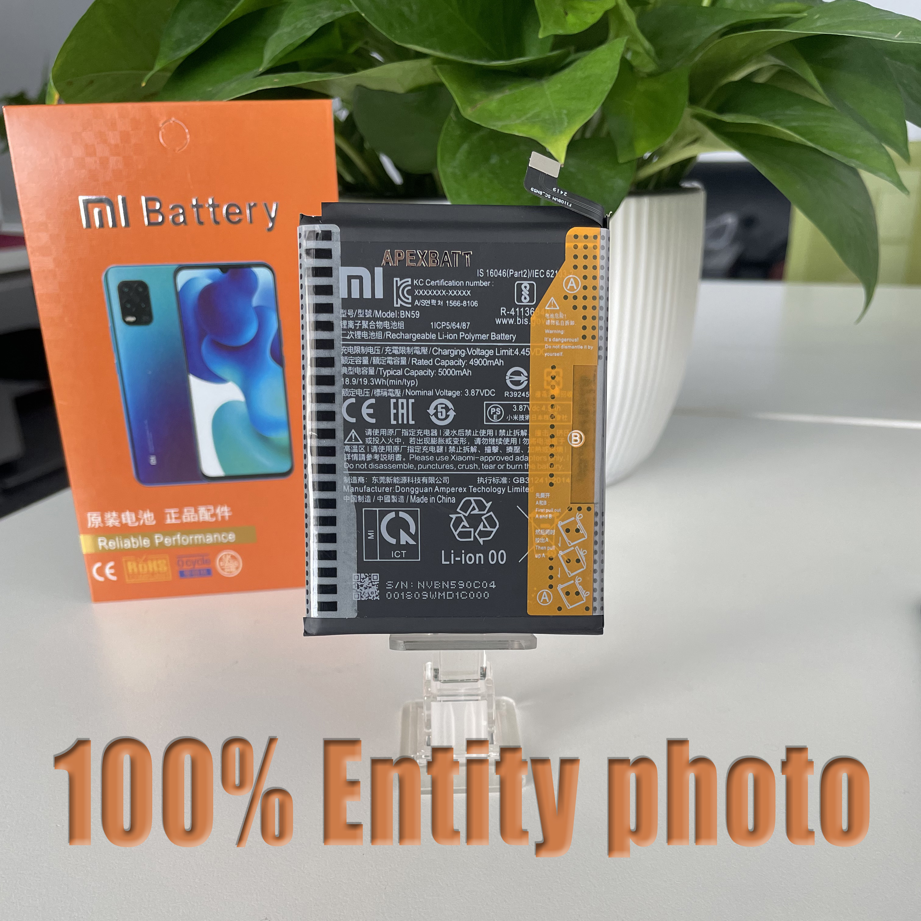 APEXBATT Orginal New BN59 5000mAh Battery For Redmi Note 10 4G ...