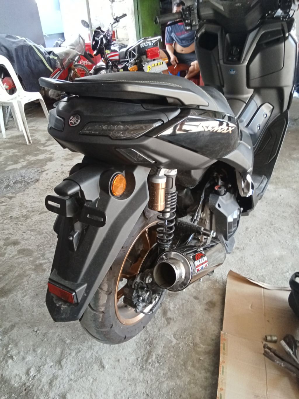 NMAX V2 and V3 ATOMIC POWER PIPE WITH SILENCER | Shopee Philippines