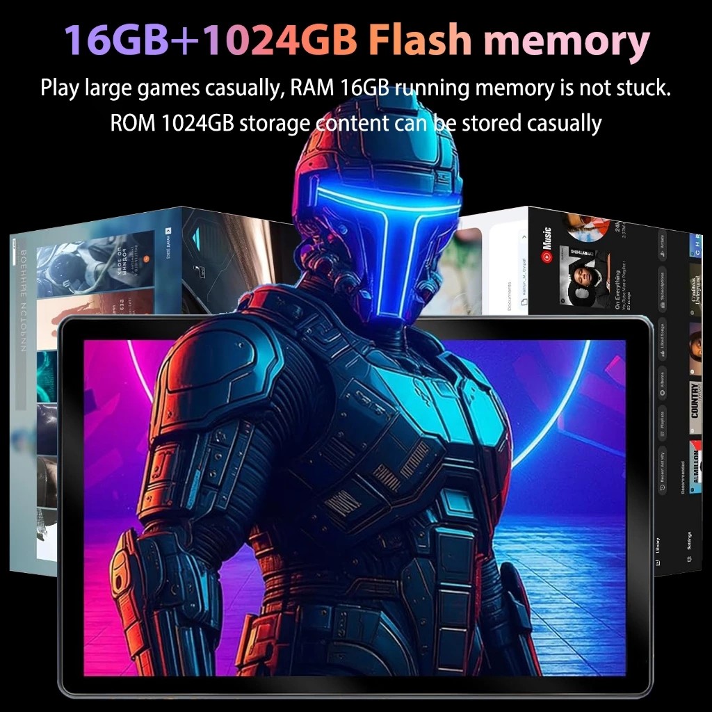 SPARK PRO Original 5G Tablets 10 Inch 16GB + 1TB 6000mAh Android Tablet ...