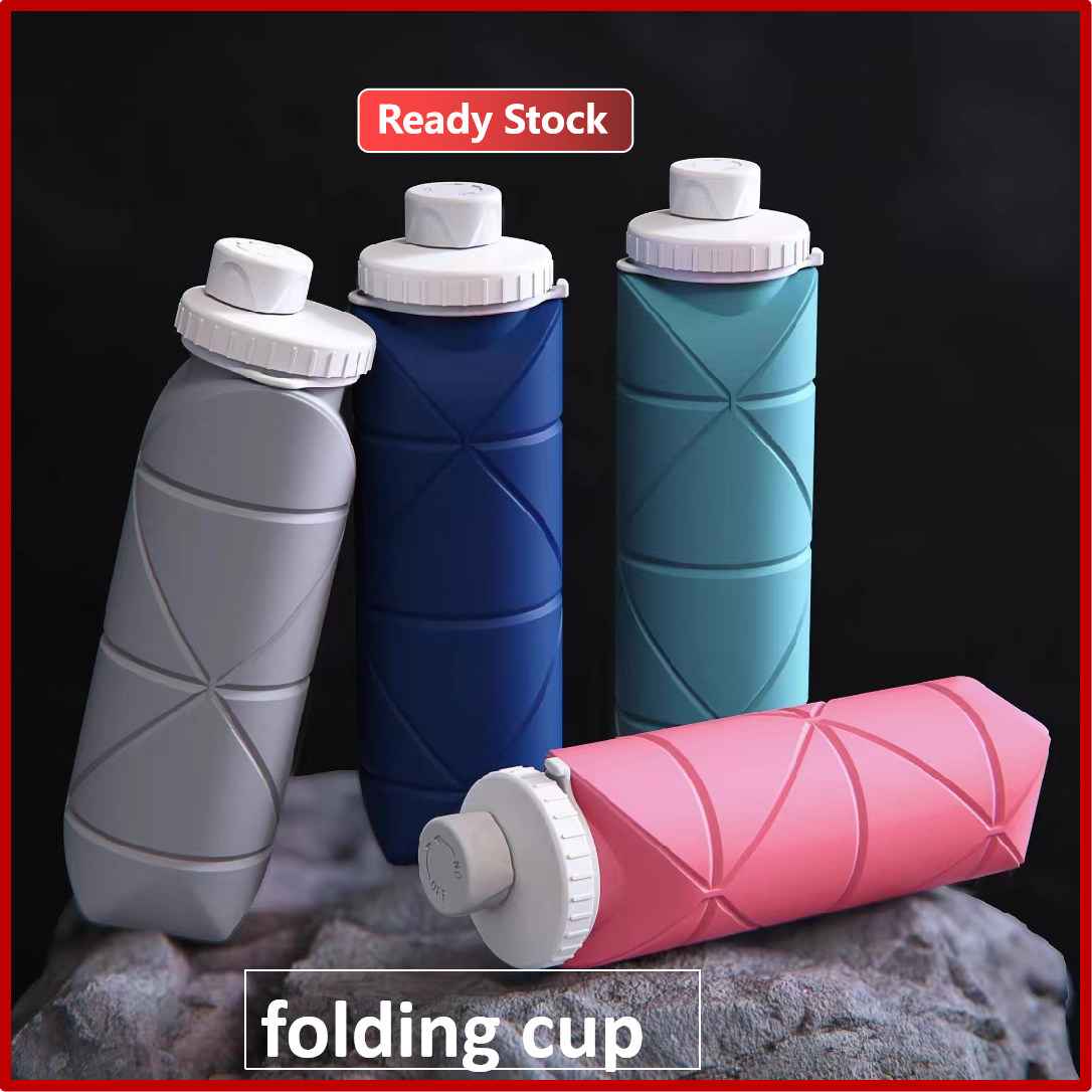 portable tumbler collapsible water bottle foldable expandable foldable ...