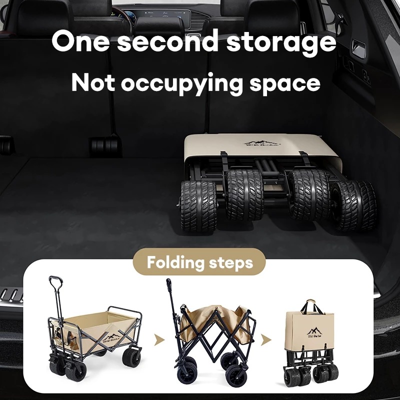 WTHB Camping trolley cart Multifunctional Foldable Portable Outdoor ...