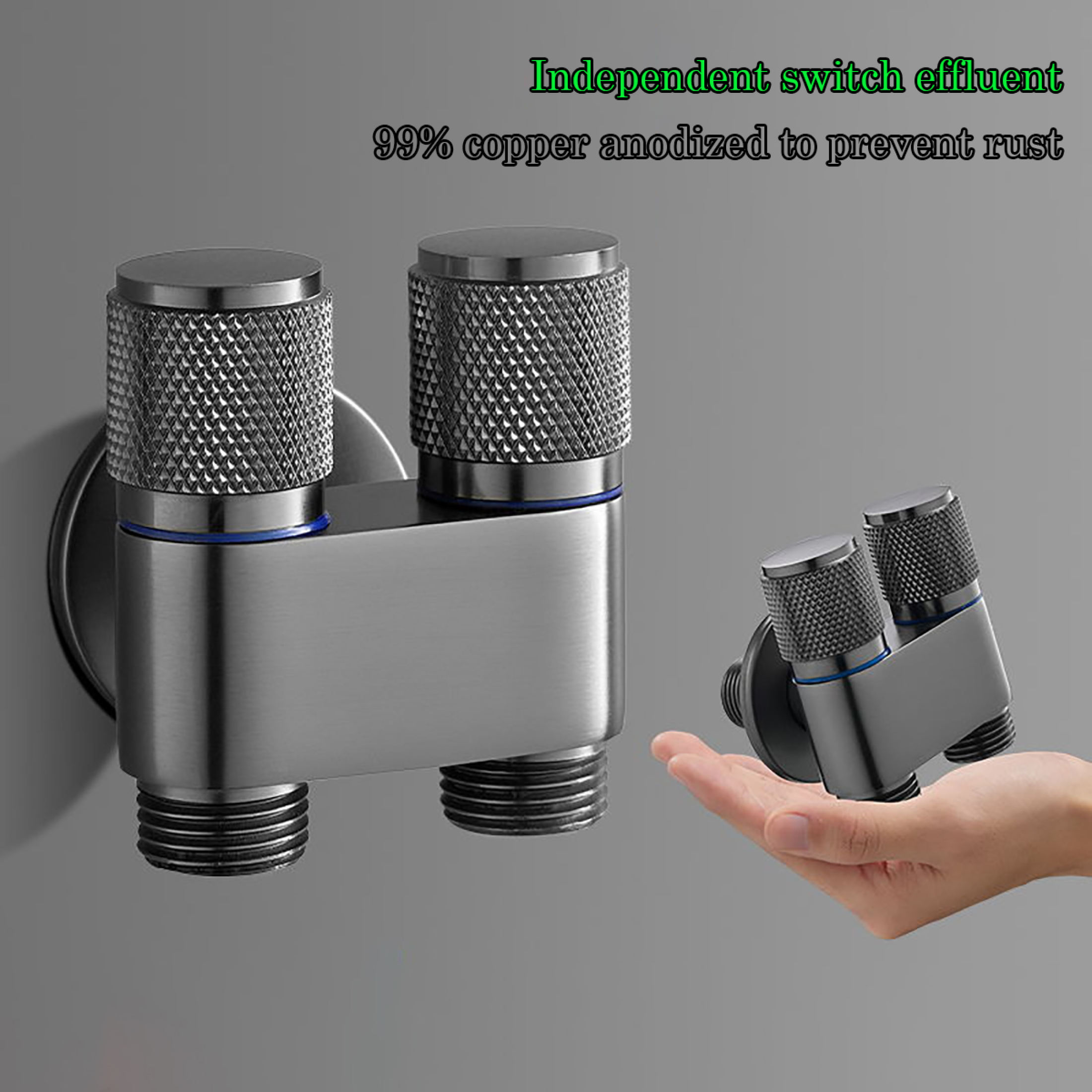 Stainless Steel Double Angle Valve 2 Way Angle Valve 1/2 x 1/2 Multi ...