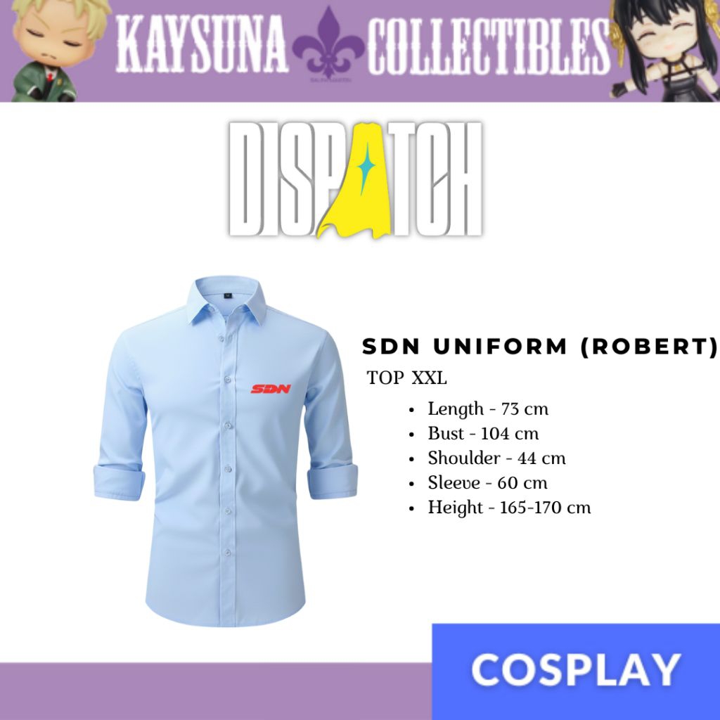 DISPATCH SDN UNIFORM Robert Robertson Cosplay | Shopee Philippines