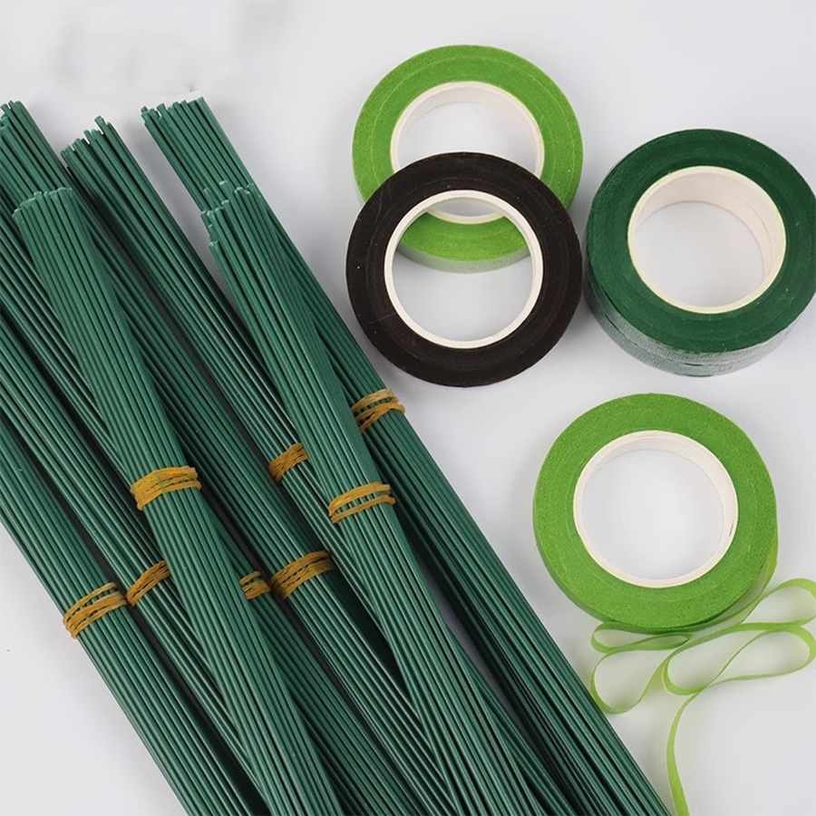 Handmade Flower Making Kit with Floral Tape, Crepe Paper, Stems ...
